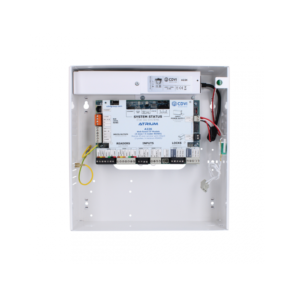 CDVI ATRIUM High Security Encrypted 2 Door Controller - A22K